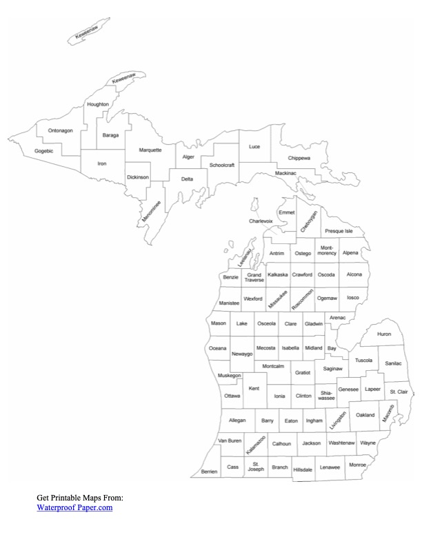 District and County Map | The American Legion Auxiliary Department of ...