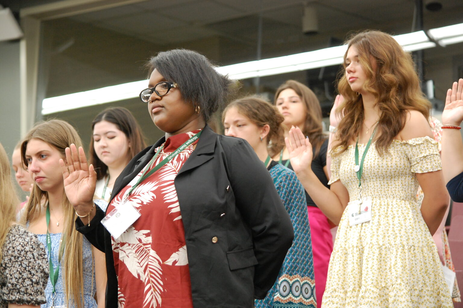 Michigan Girls State Opens its 83rd Session at Michigan State University.